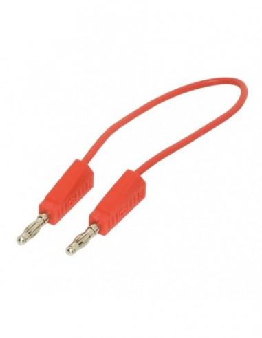 Plug Lead 4mm 50cm Red