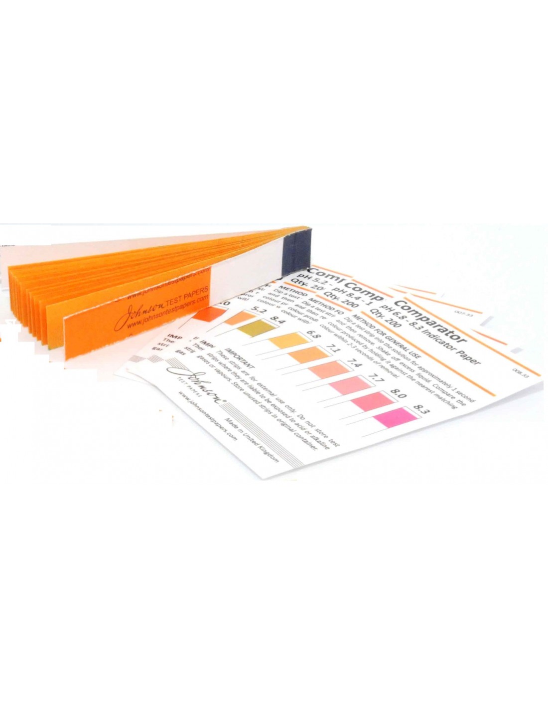 pH Test Paper, pH 1.0-3.5