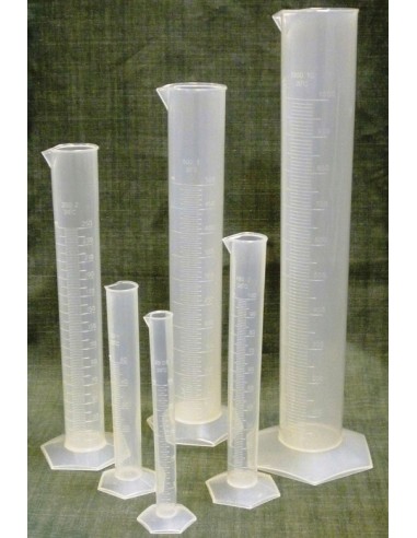 Measuring Cylinder, Polypropylene, (50/100/250/500/1ltr) (Set of 5)